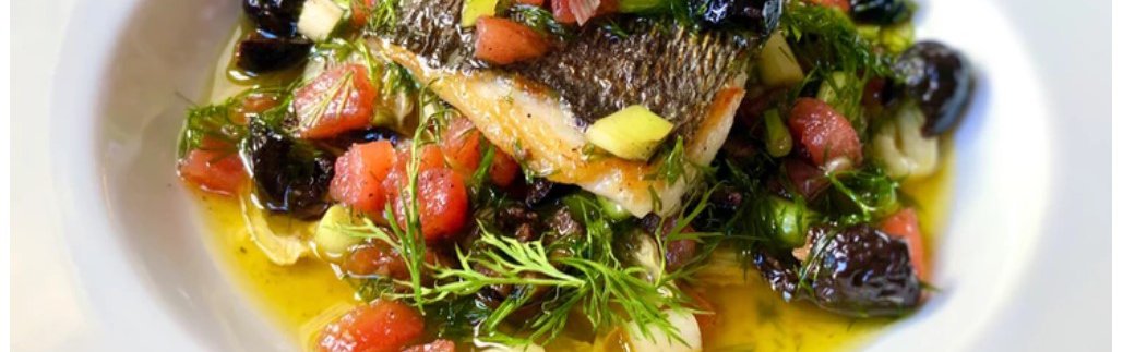 Pan-Fried Bream with Grilled Fennel and Black Olives | Marine ...